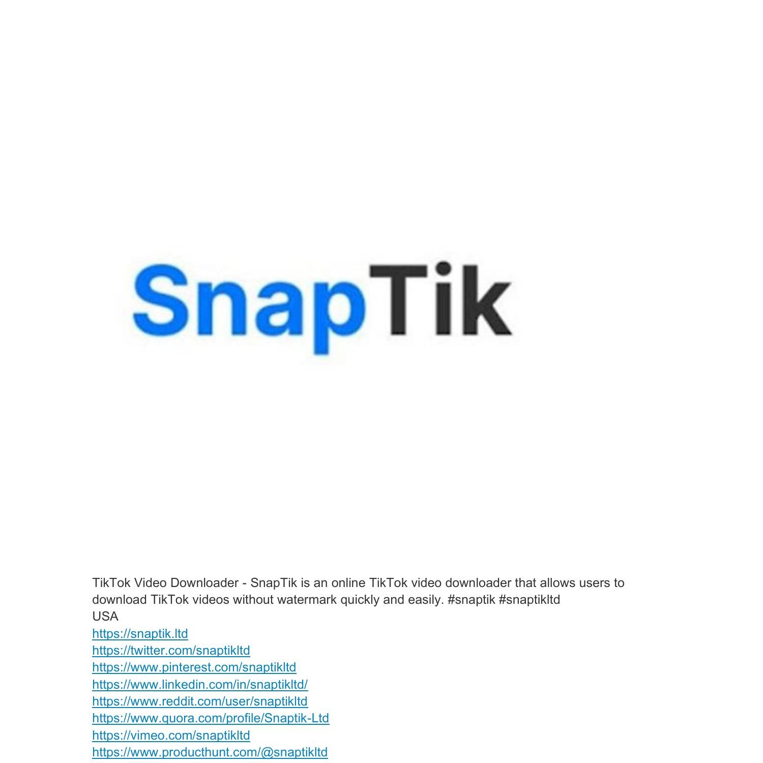 snaptik.docx | DocDroid