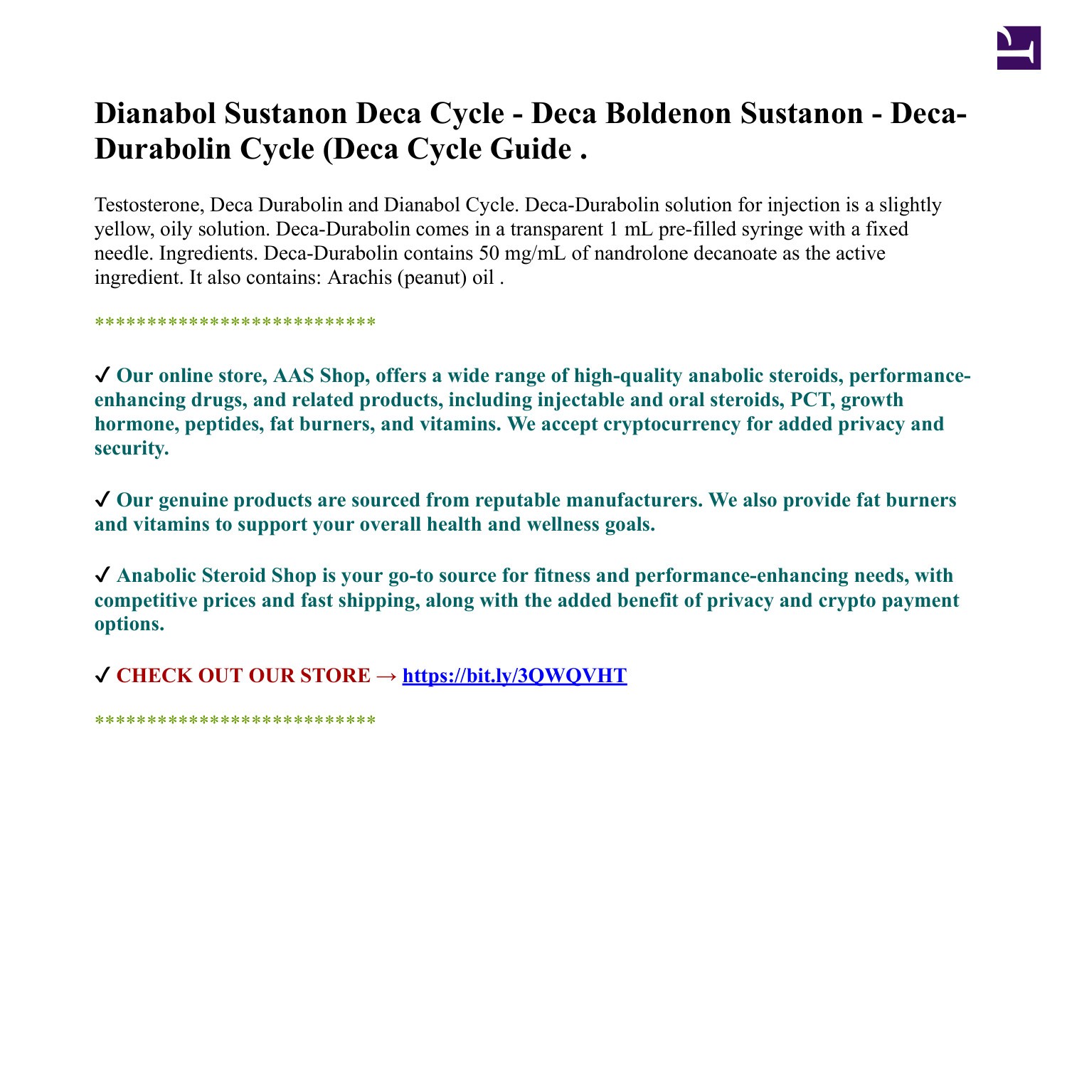 Dianabol Sustanon Deca Cycle.pdf | DocDroid