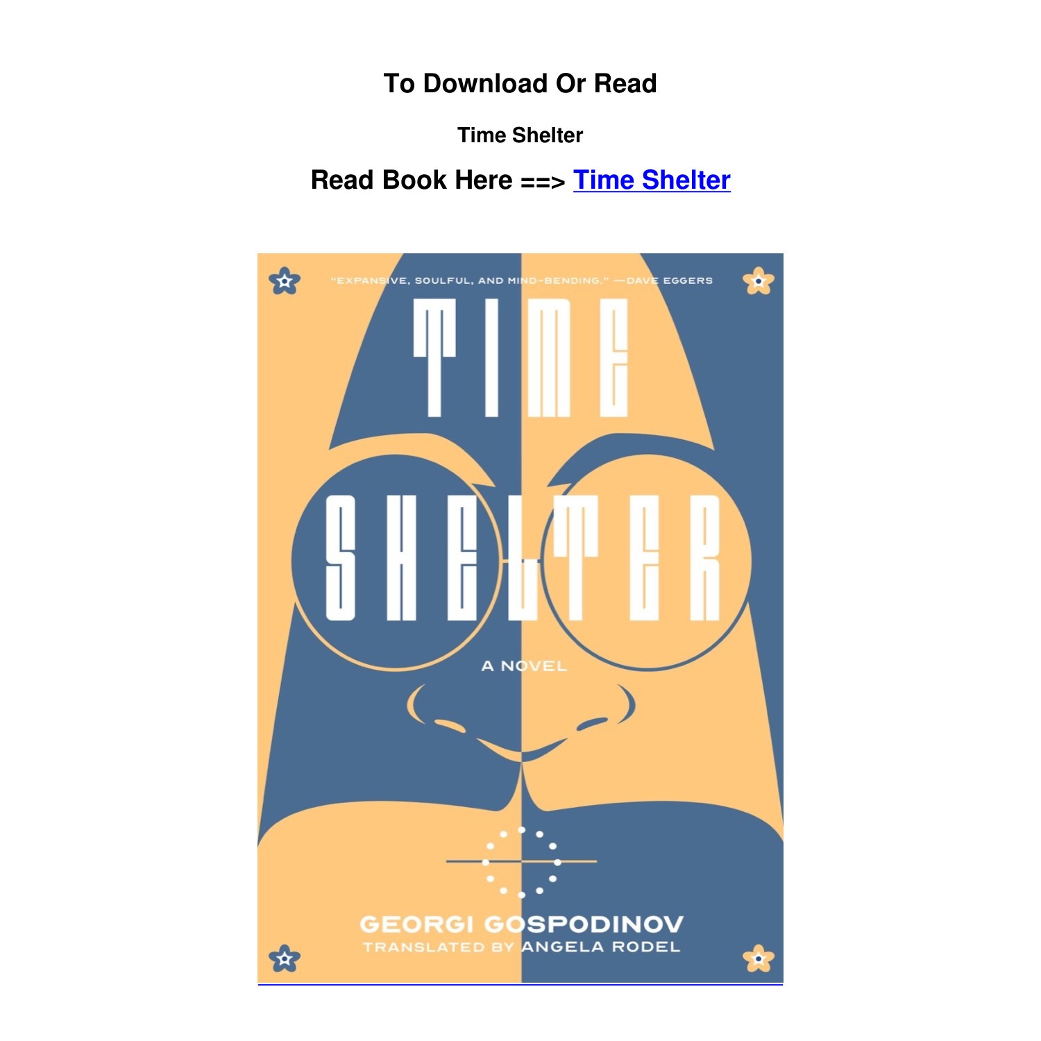 EPub Download Time Shelter BY Georgi Gospodinov.pdf | DocDroid