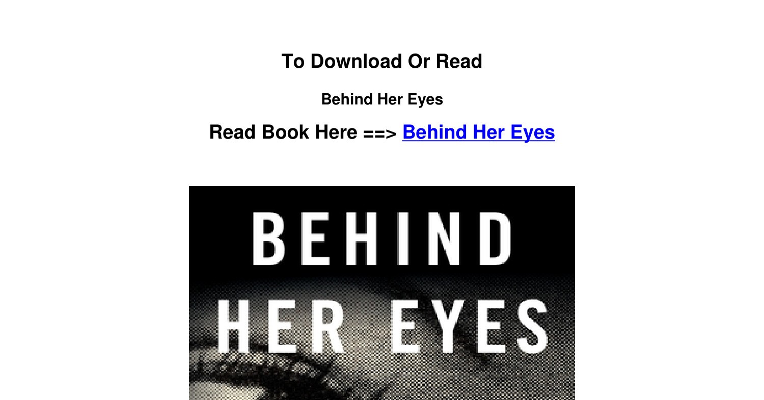 pdf Download Behind Her Eyes by Sarah Pinborough.pdf | DocDroid