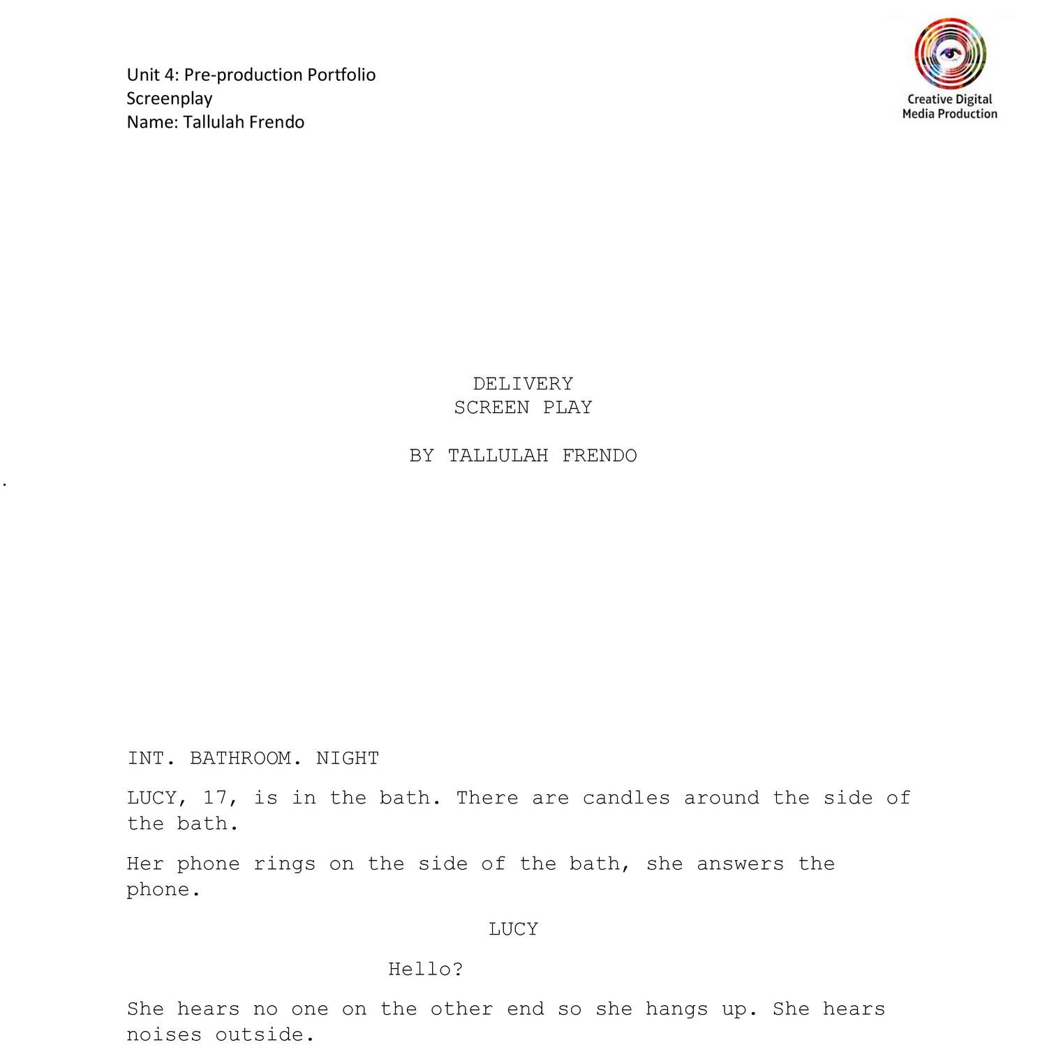 horror movie screenplay.docx | DocDroid
