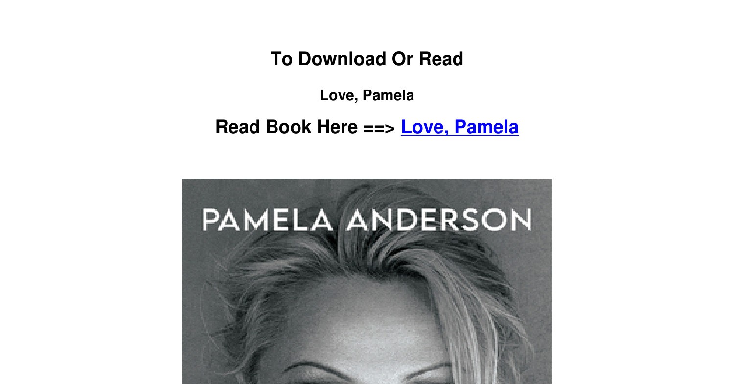 download EPub Love Pamela by Pamela Anderson.pdf | DocDroid