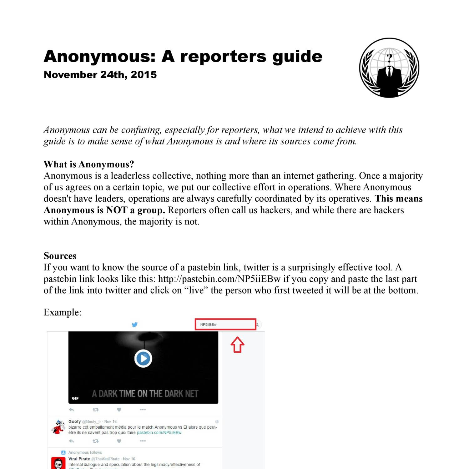 Anonymous - A reporters guide.pdf | DocDroid