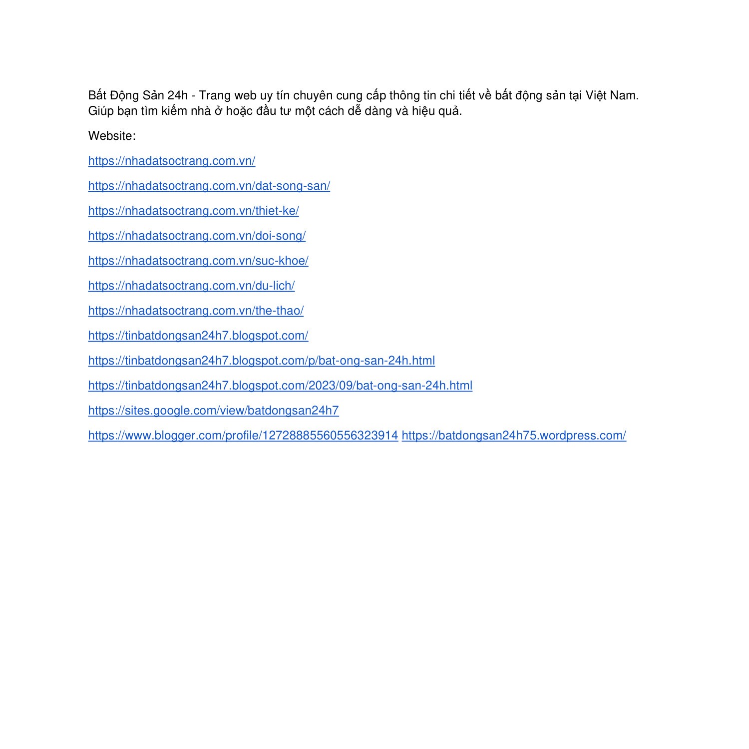 Bất Động Sản 24h.docx | DocDroid