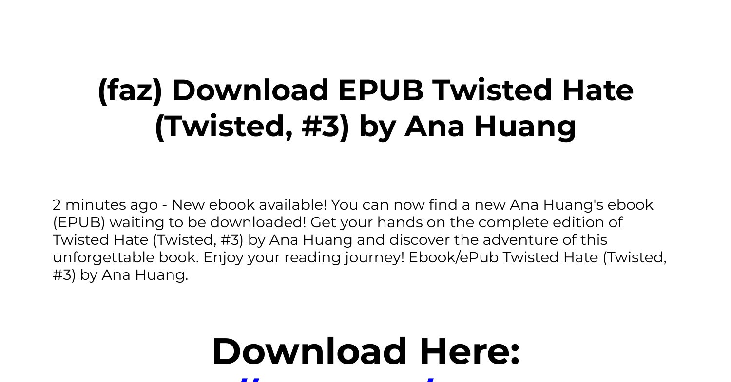 twisted-hate.pdf | DocDroid