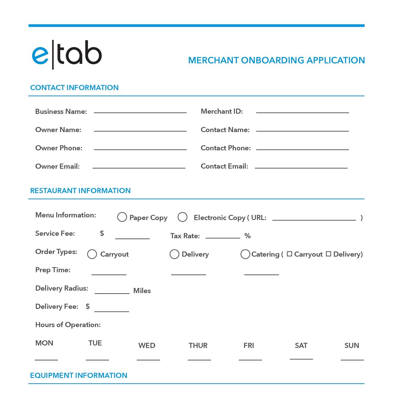 e|tab Merchant Onboarding Application.pdf | DocDroid