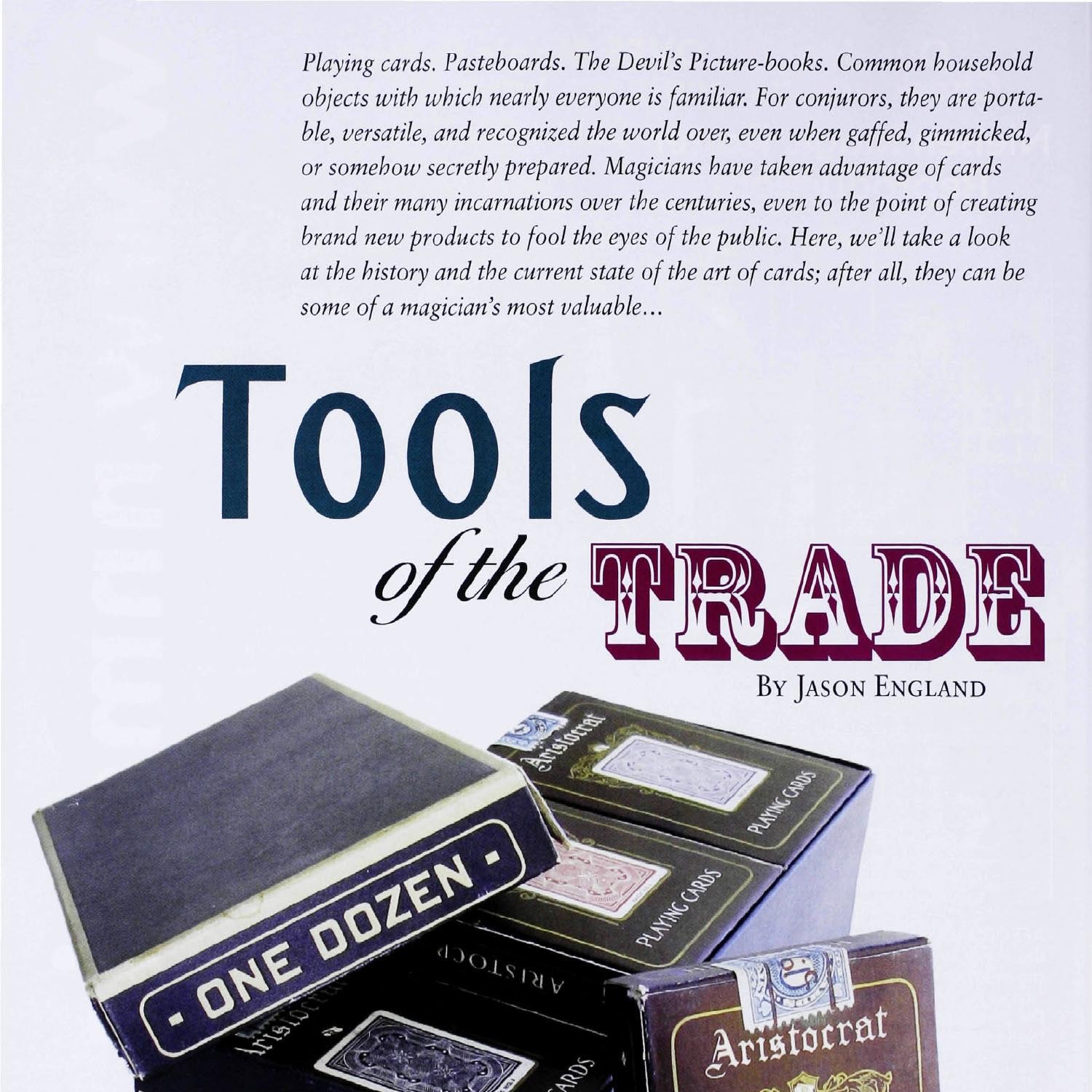 Playing Cards Article From Magic Pdf Docdroid