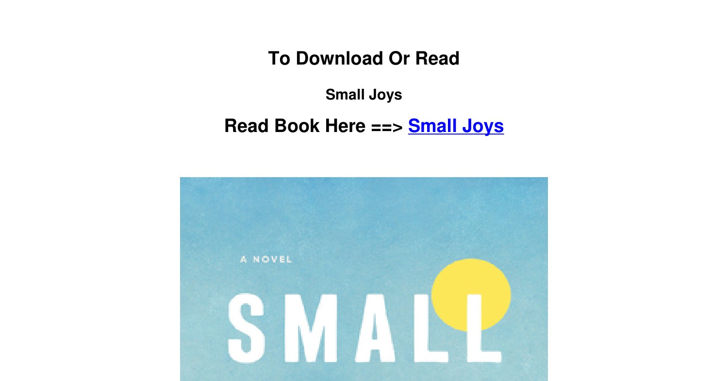 epub DOWNLOAD Small Joys By Elvin James Mensah.pdf | DocDroid