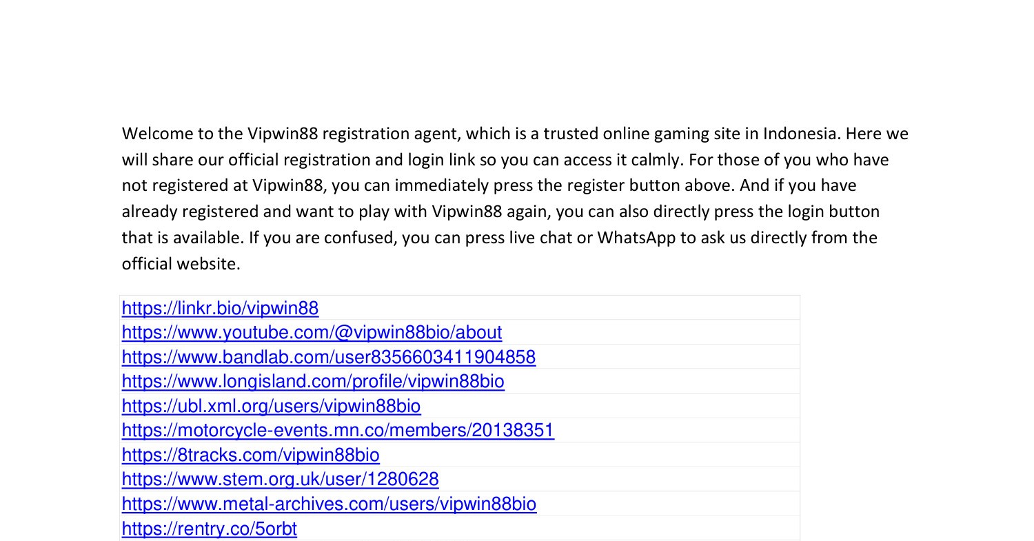 Welcome to the Vipwin88 registration agent.pdf | DocDroid