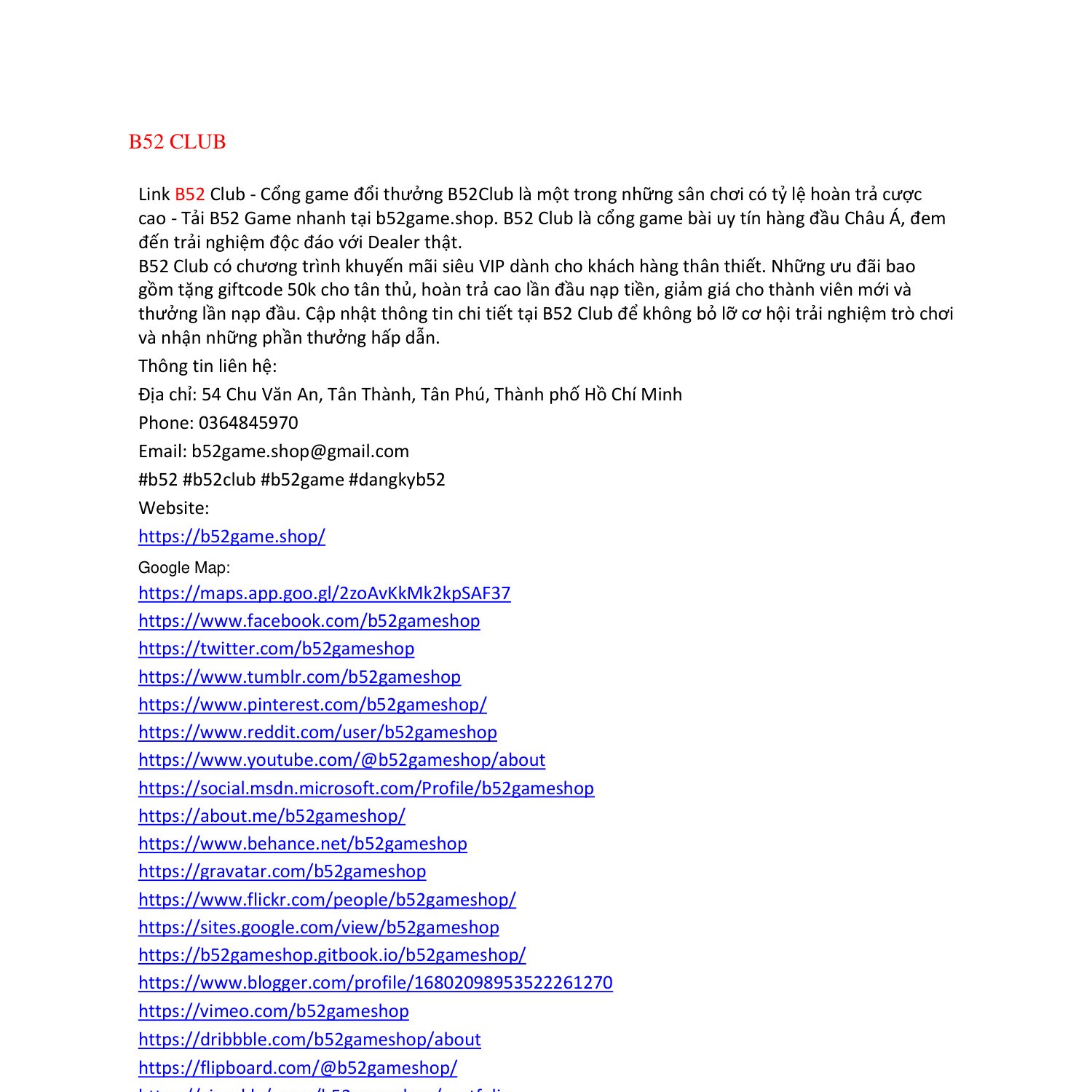 B52 CLUB.docx | DocDroid