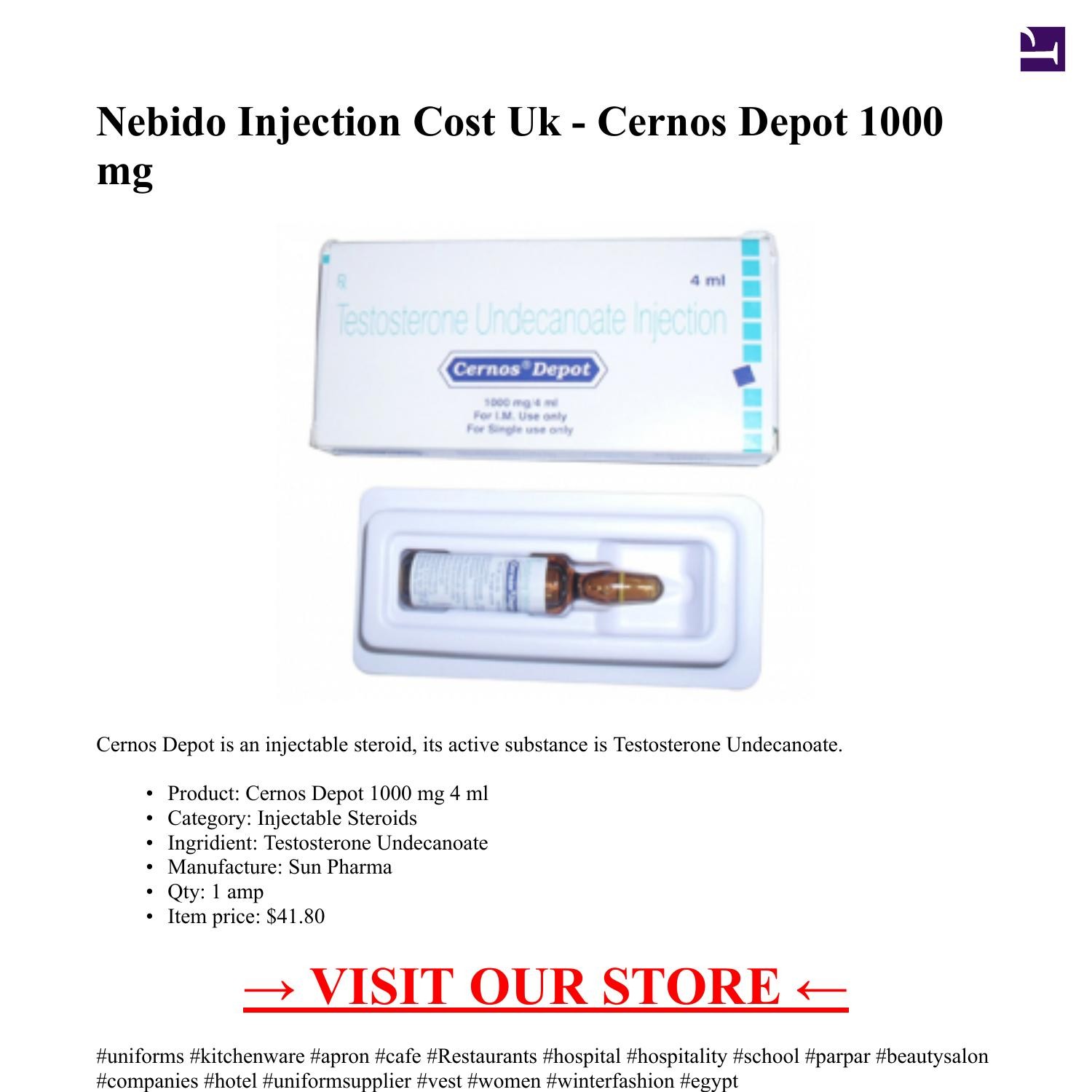 Nebido Injection Cost Uk - Cernos Depot 1000 mg 1 amp 4 ml.pdf | DocDroid