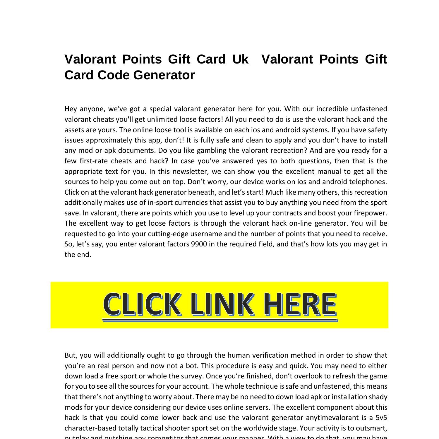 Valorant Points Gift Card Uk Valorant Points Gift Card Code Generator ...