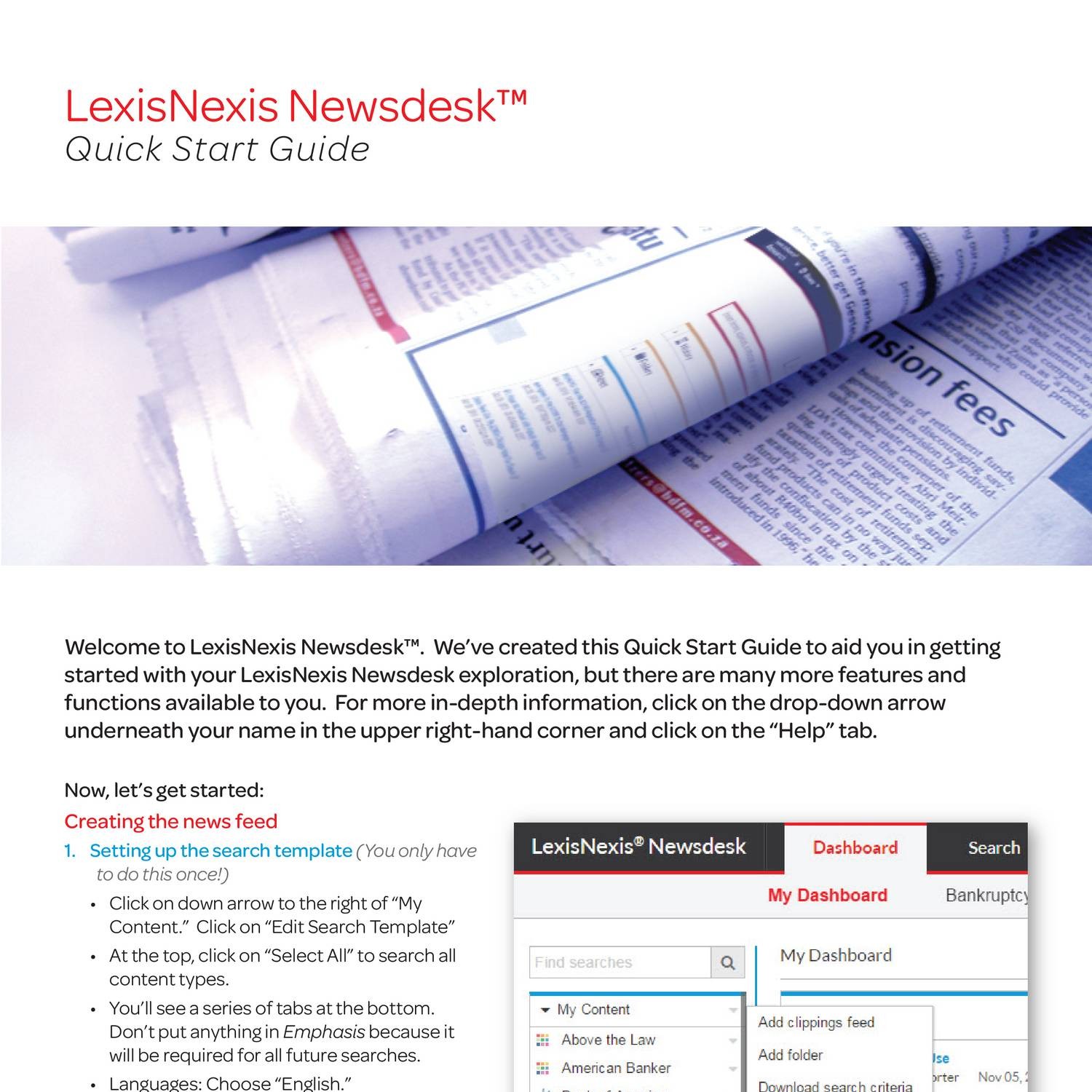 LexisNexis Newsdesk®—Quick Start Guide.pdf | DocDroid