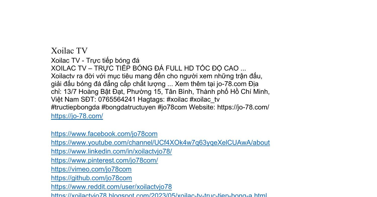 Xoilac Tv