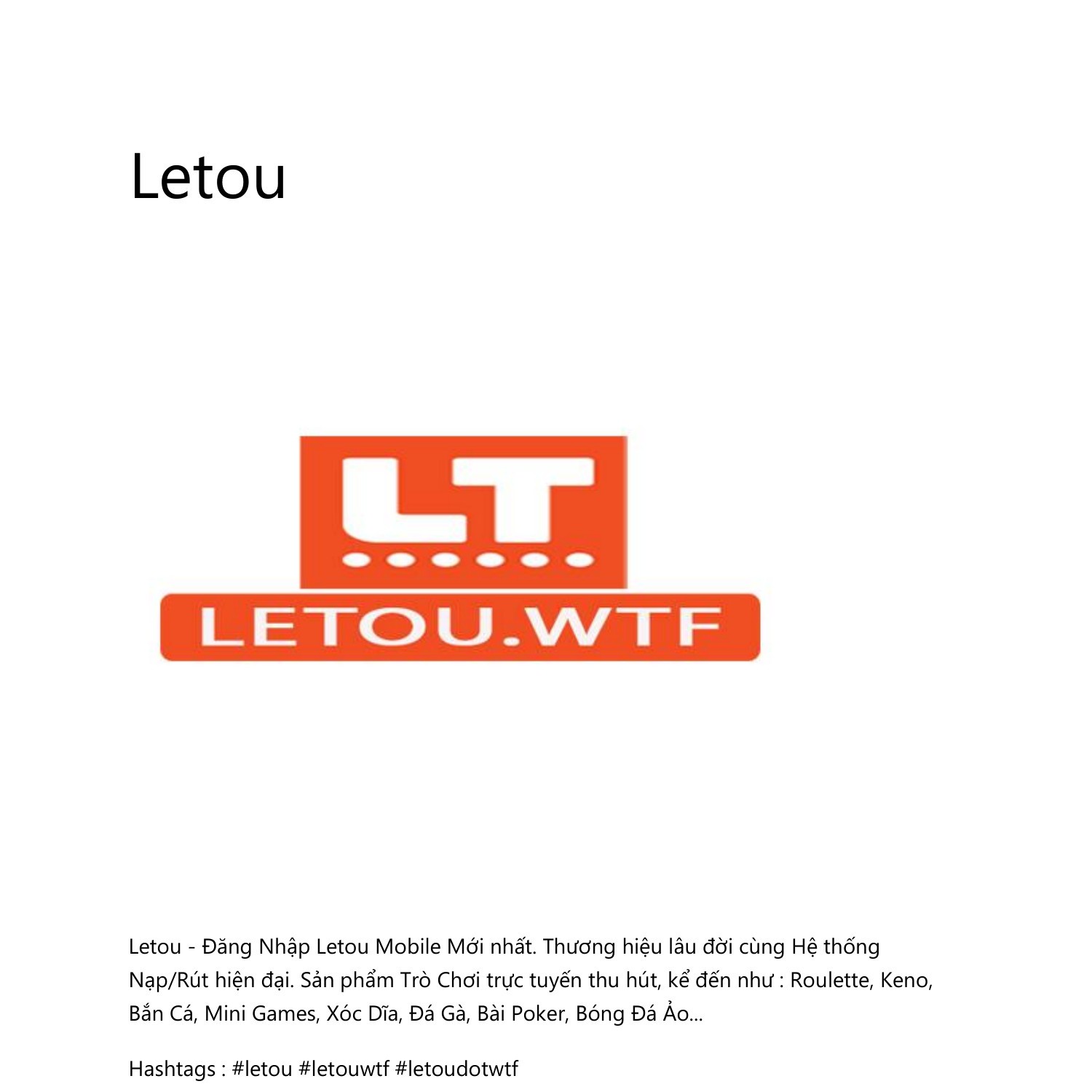 Letou.docx | DocDroid