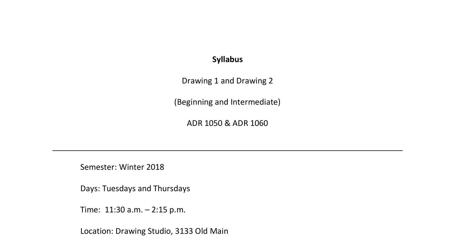 Syllabus Drawing 1 and 2 .pdf | DocDroid