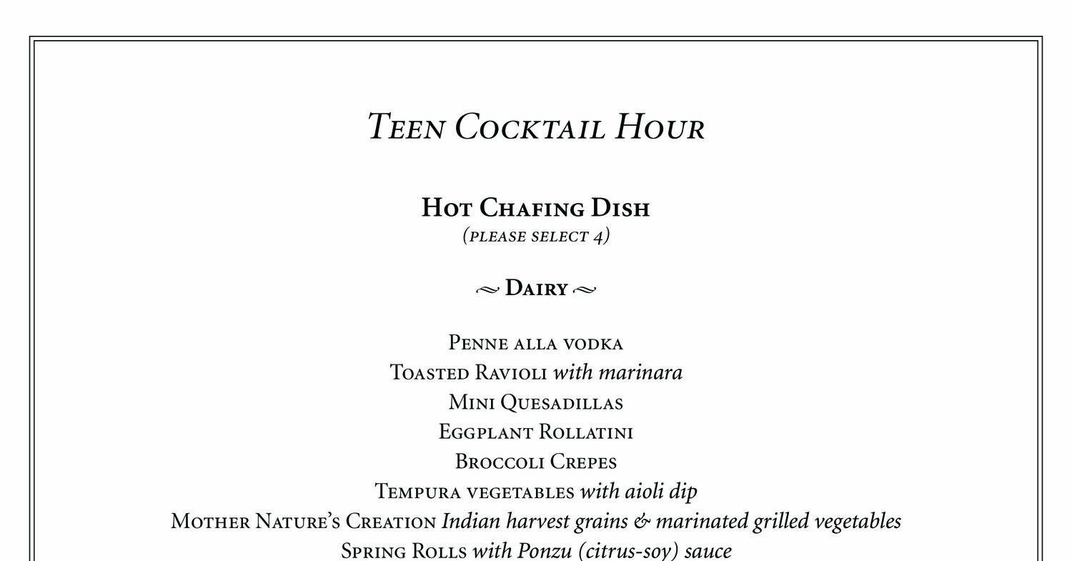 Bar / Bat Mitzvah Menu.pdf | DocDroid