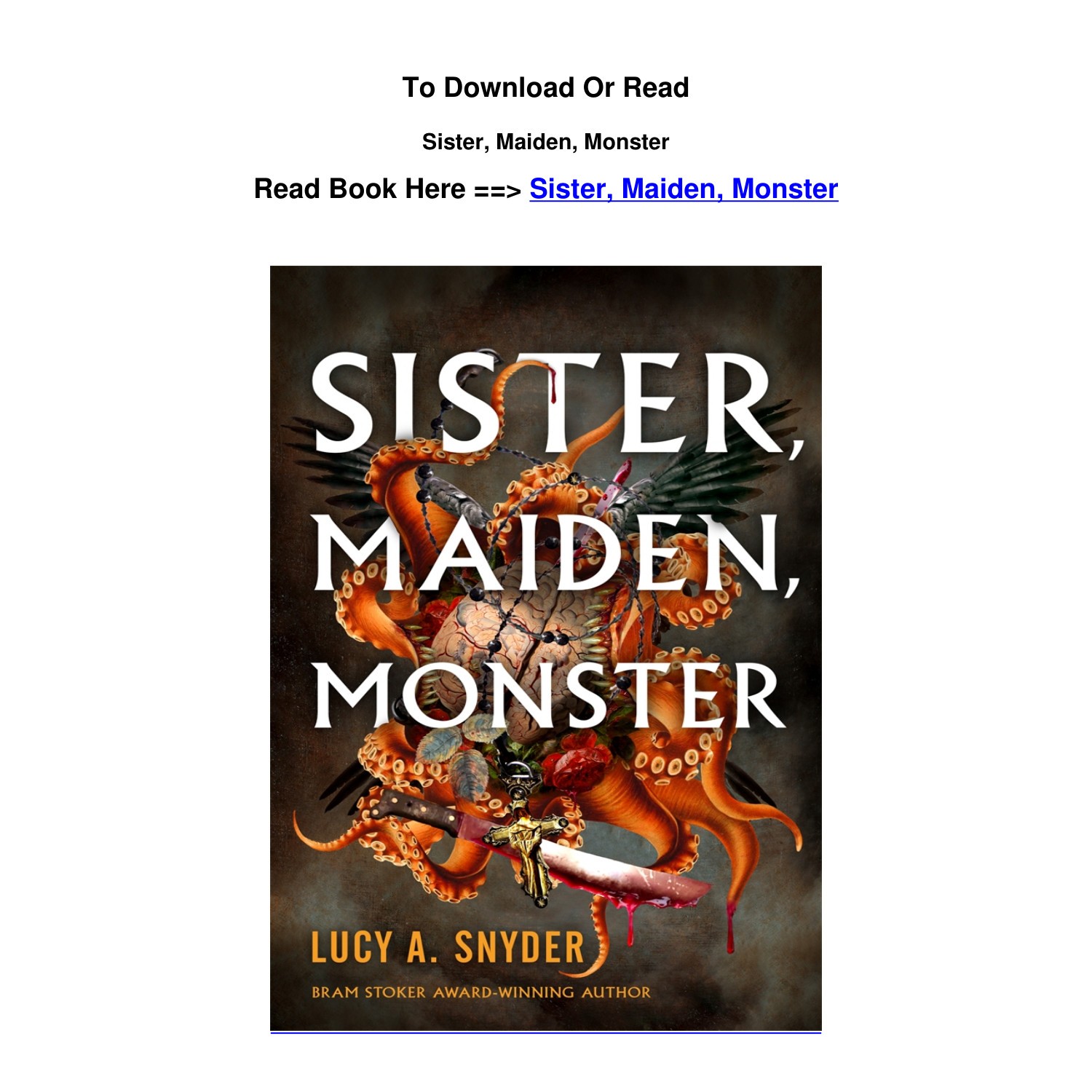 download EPub Sister Maiden Monster by Lucy A Snyder.pdf | DocDroid