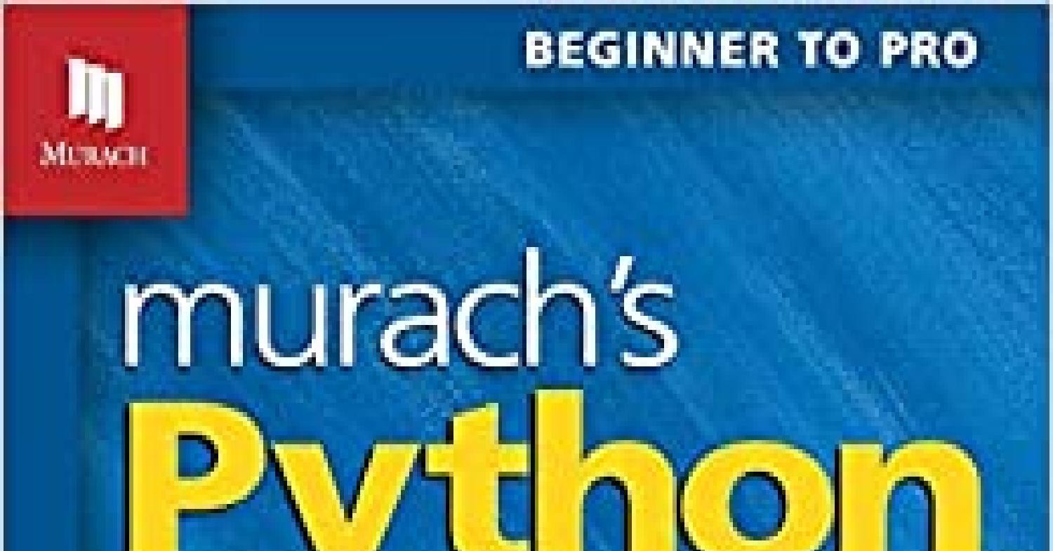 EBOOK Murach S Python Programming pdf DocDroid