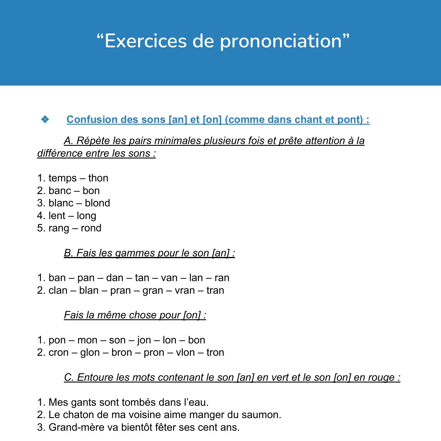 Fiche d'exercices prononciation_fiche PDF.pdf | DocDroid