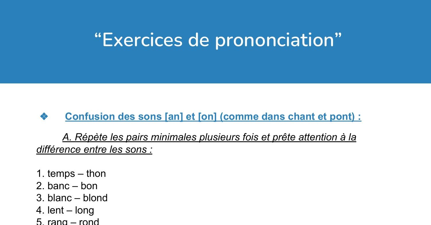 Fiche d'exercices prononciation_fiche PDF.pdf | DocDroid