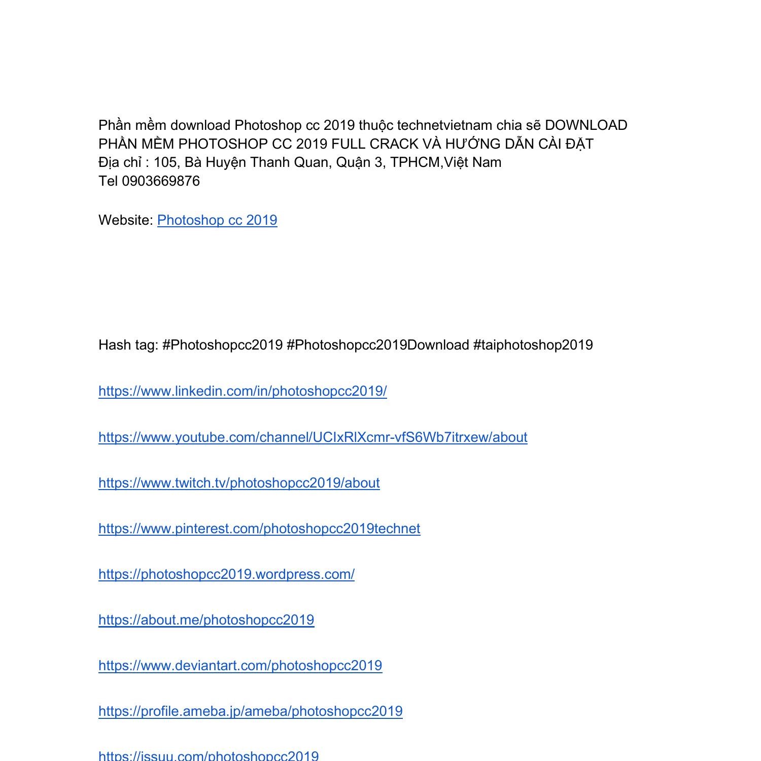 Phần mềm Photoshop cc 2019.docx | DocDroid
