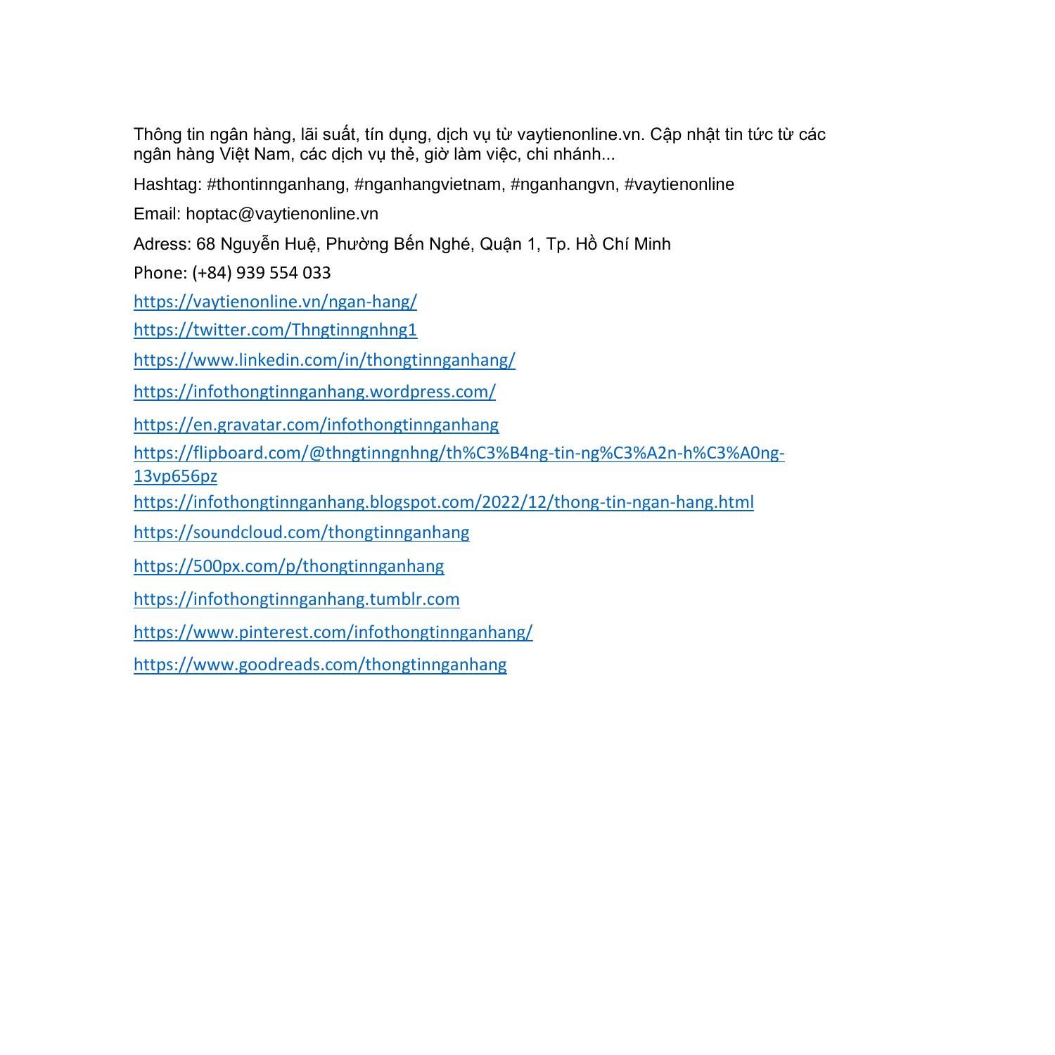 Thông tin ngân hàng.docx | DocDroid