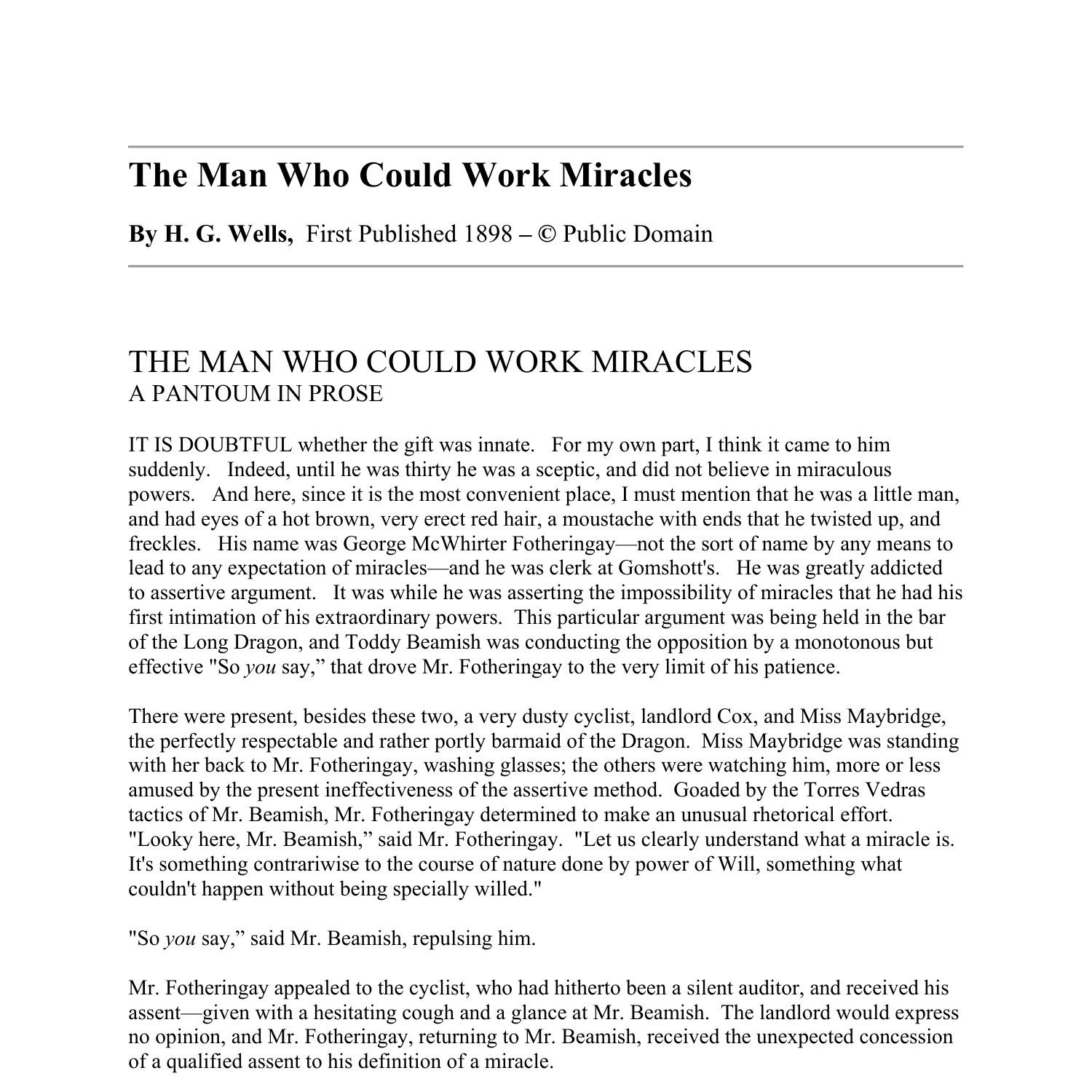 THE MAN WHO COULD WORK MIRACLES.pdf | DocDroid