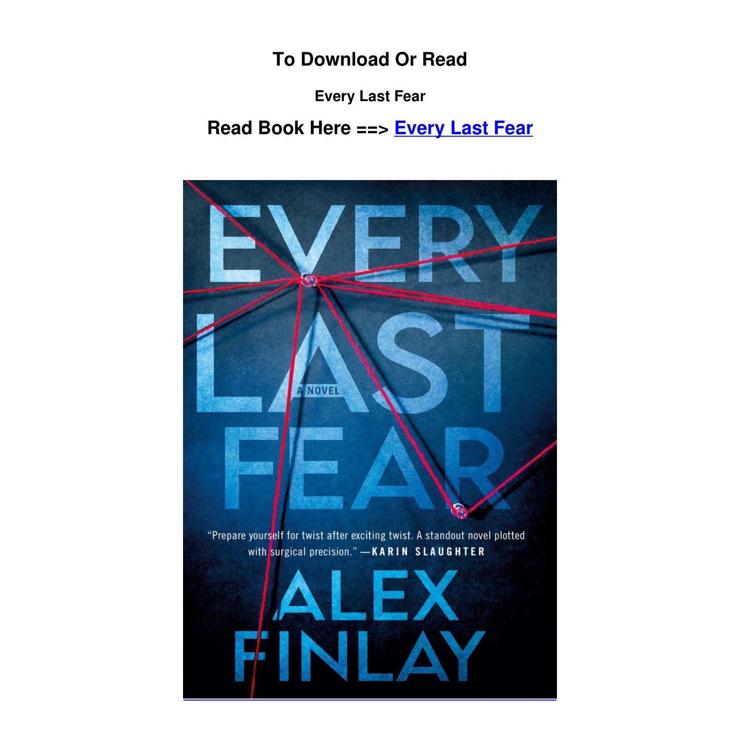 epub download Every Last Fear By Alex Finlay.pdf | DocDroid
