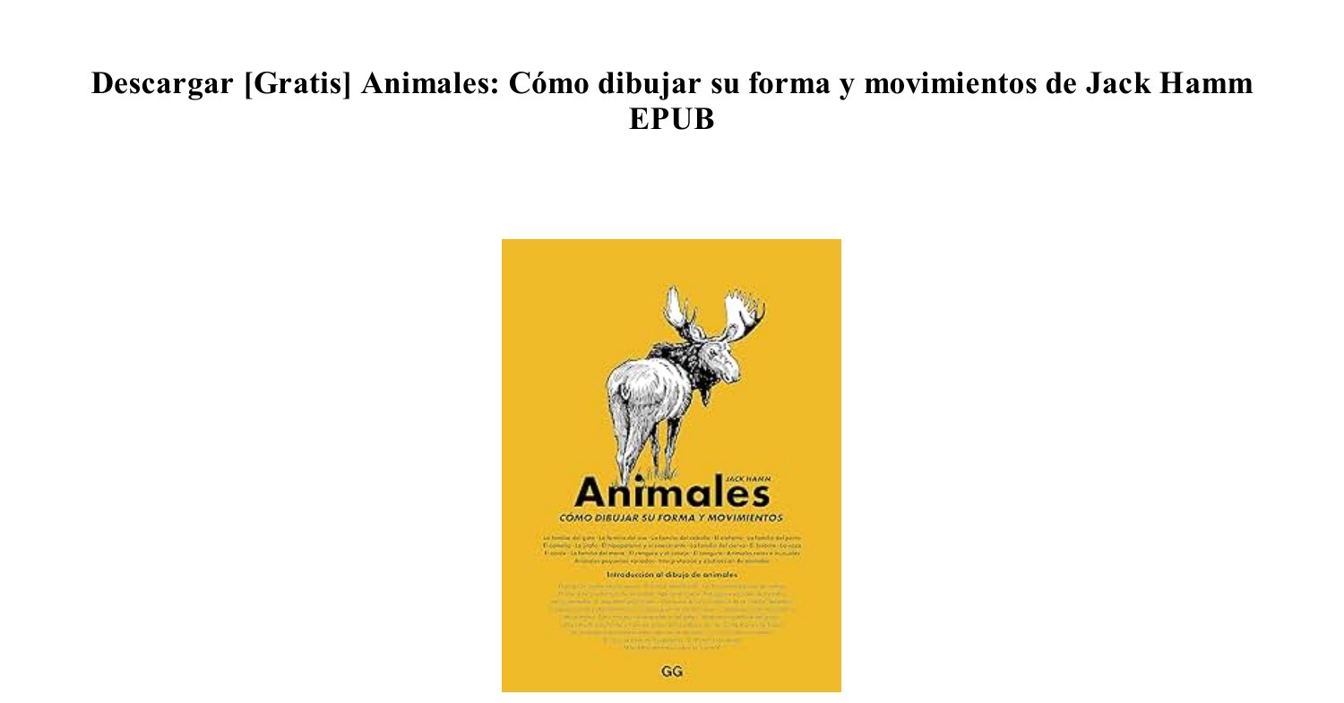 [EPUB PDF] [GRATIS] Animales Cómo dibujar su forma y movimientos de ...