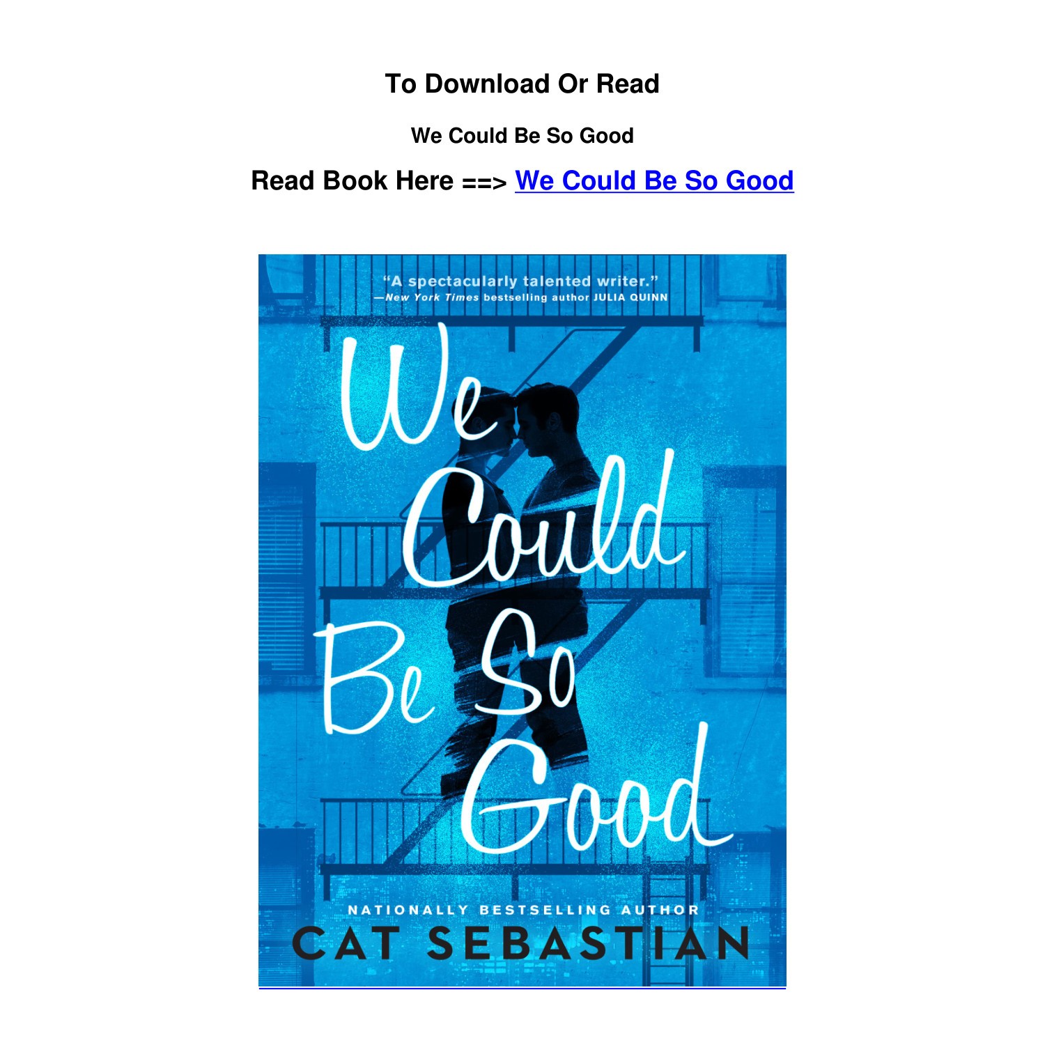 epub download We Could Be So Good by Cat Sebastian.pdf | DocDroid