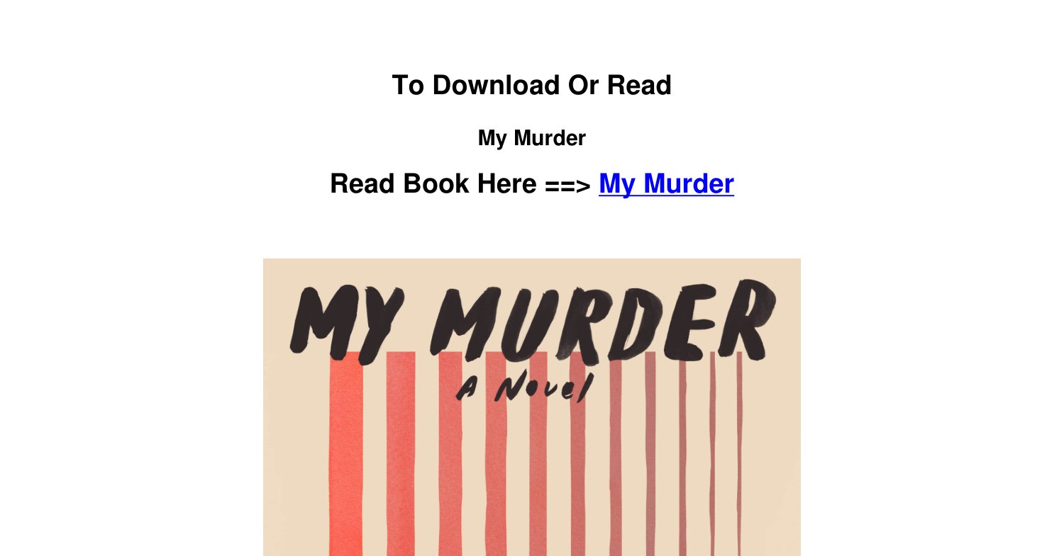 DOWNLOAD EPUB My Murder By Katie Williams.pdf | DocDroid