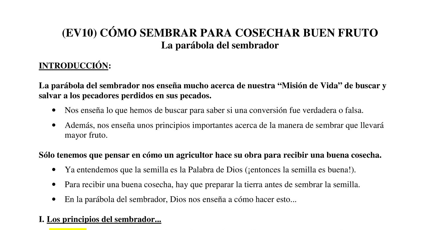 10 Como Sembrar Para Cosechar Pdf Docdroid
