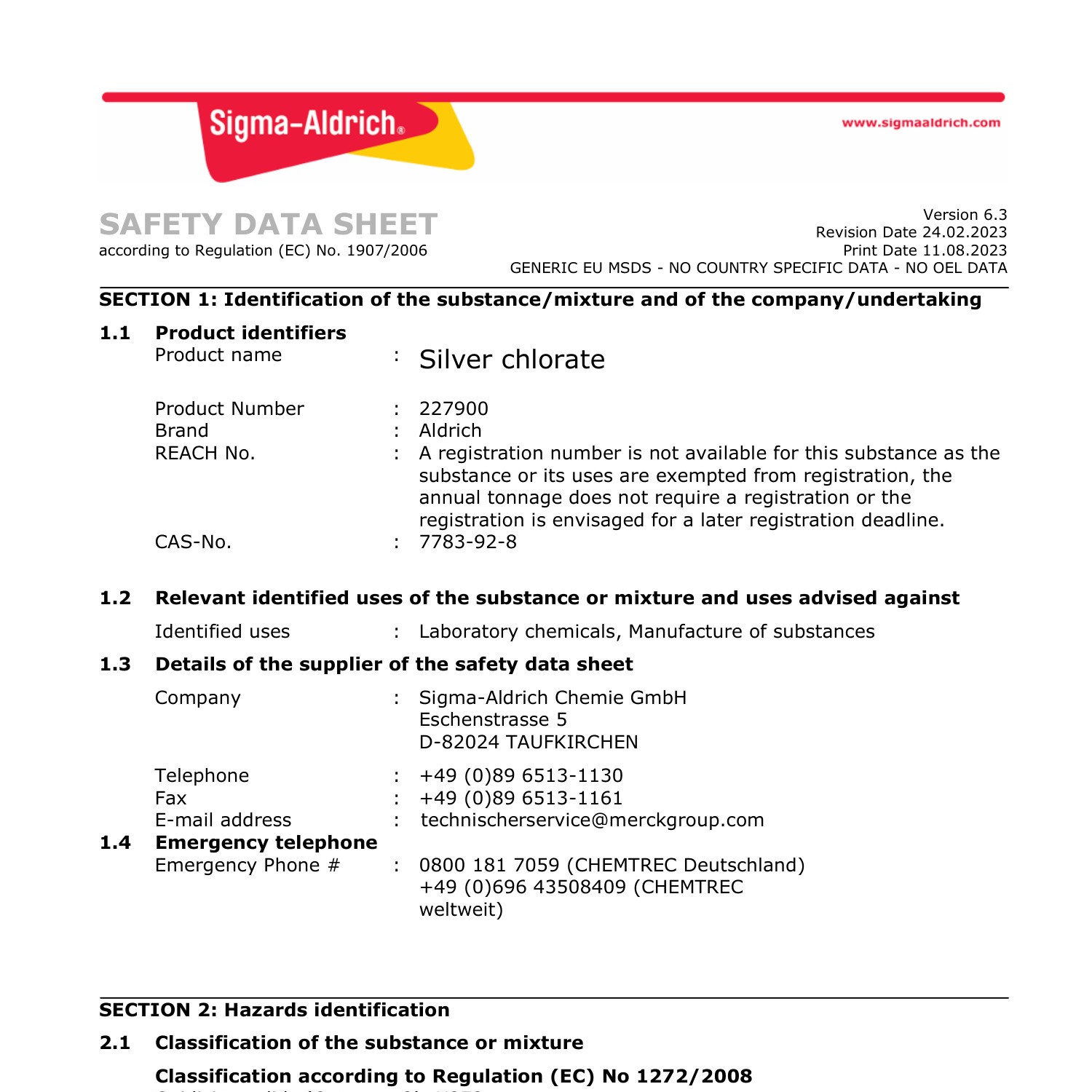 Silver chlorate SA.pdf | DocDroid