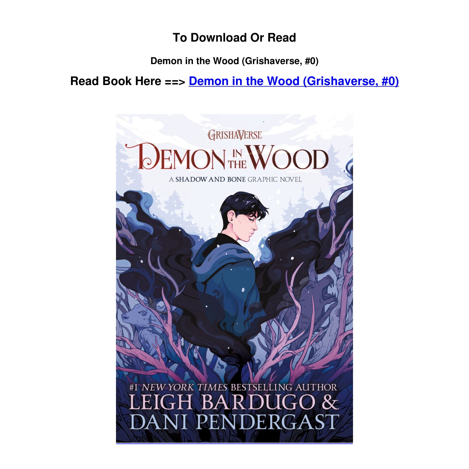 DOWNLOAD epub Demon in the Wood Grishaverse 0 by Leigh Bardugo.pdf ...