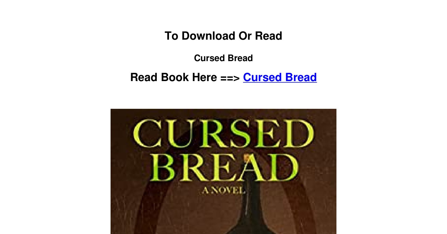 epub Download Cursed Bread by Sophie Mackintosh.pdf | DocDroid