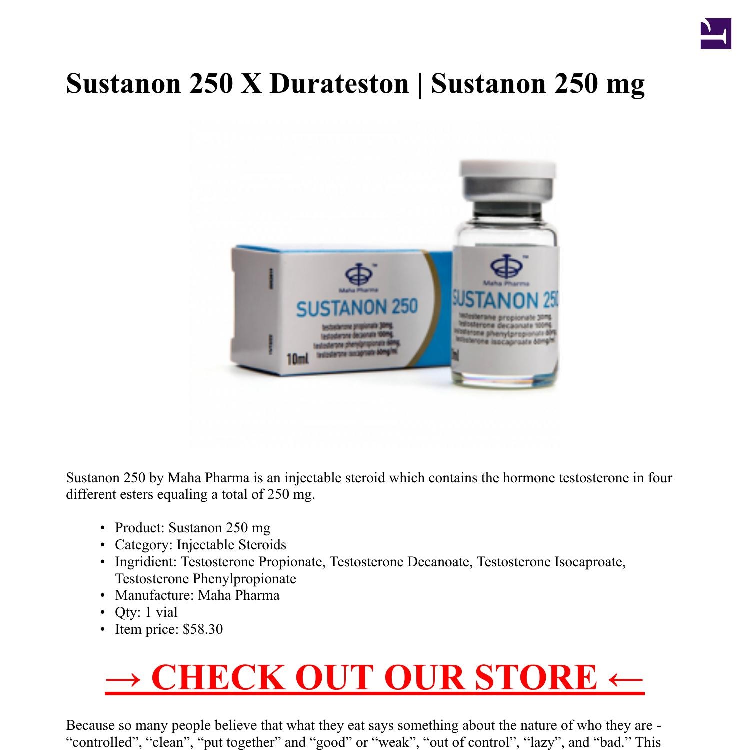 Sustanon 250 X Durateston - Sustanon 250 mg 1 vial .pdf | DocDroid