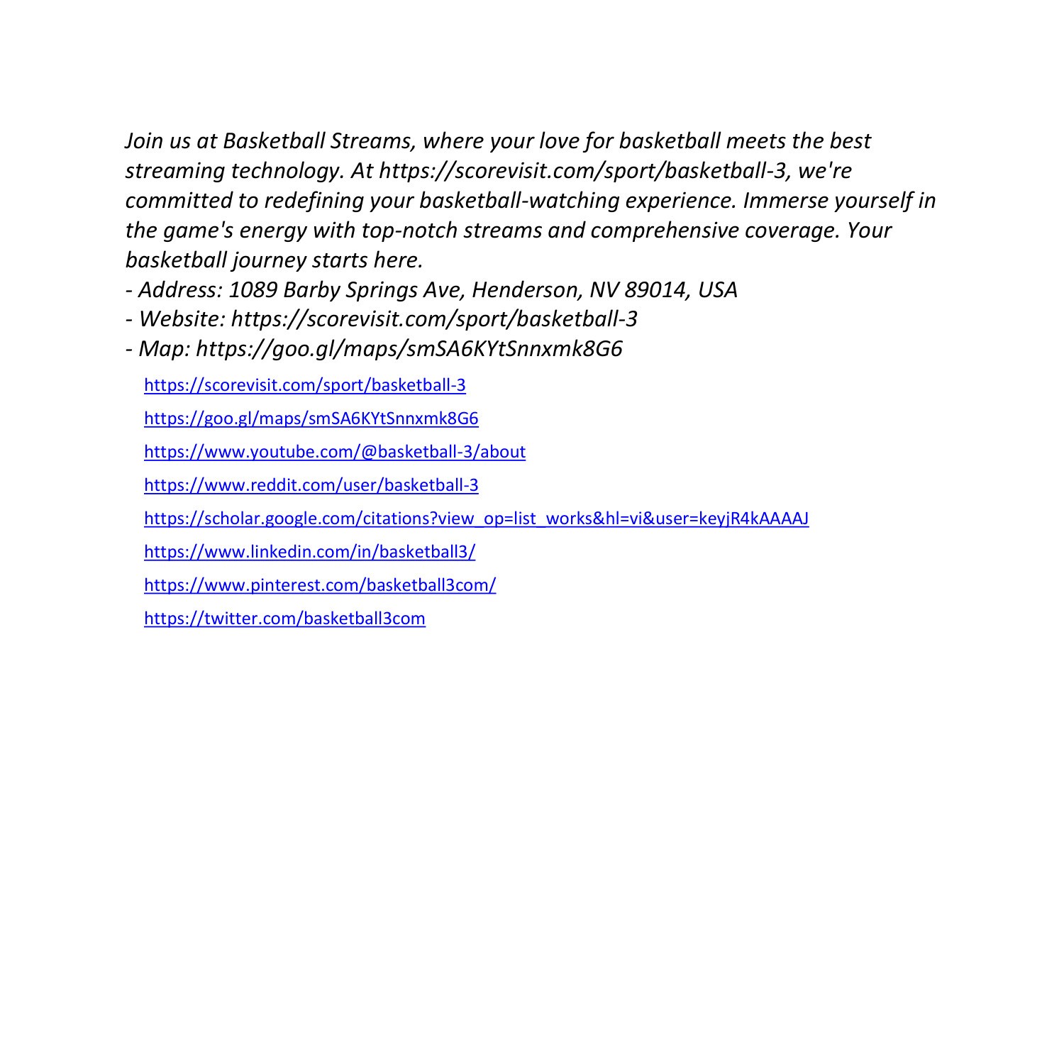 Basketball Streams.docx | DocDroid