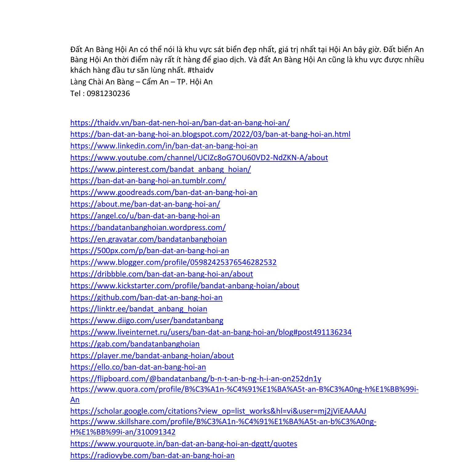 Đất An Bàng Hội An có thể nói là khu vực sát biển đẹp nhất.docx | DocDroid