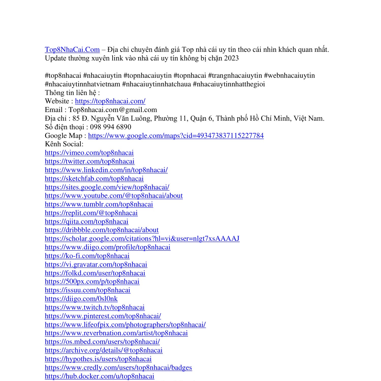 Top8NhaCai.docx | DocDroid