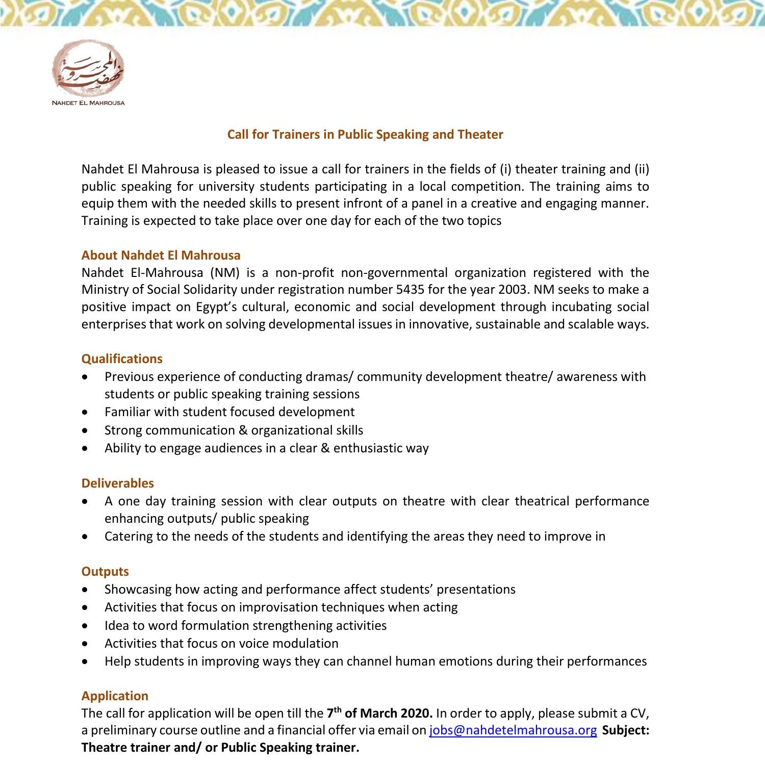 Theater and Public Speaking training TOR final.pdf | DocDroid