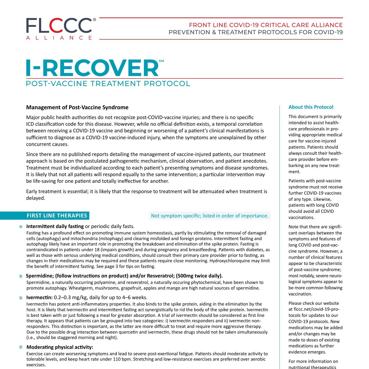 FLCCC_Alliance-I-RECOVER-Protocol-Post-Vaccine.pdf | DocDroid