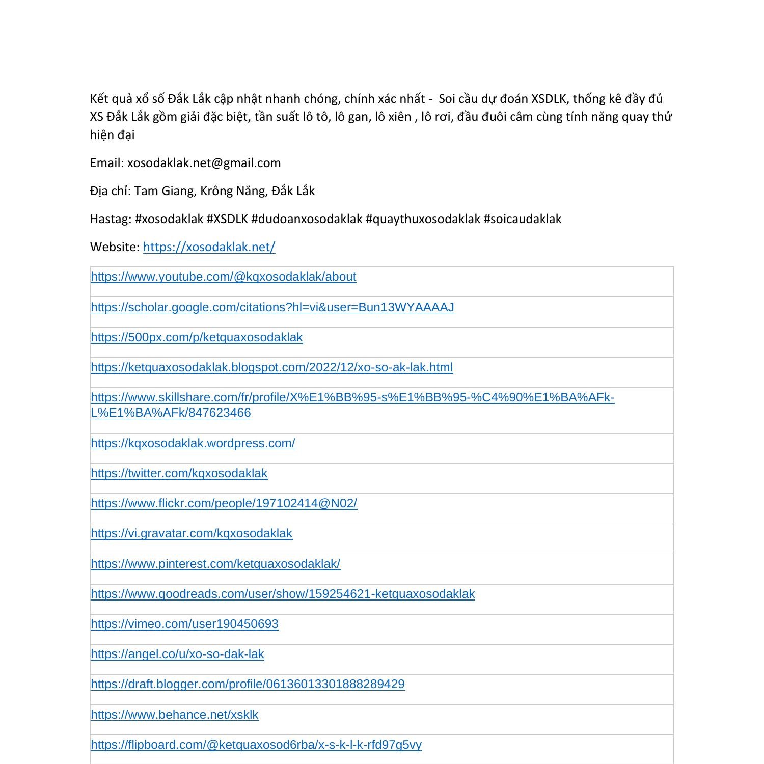 Kết quả xổ số Đắk Lắk cập nhật nhanh chóng.docx | DocDroid