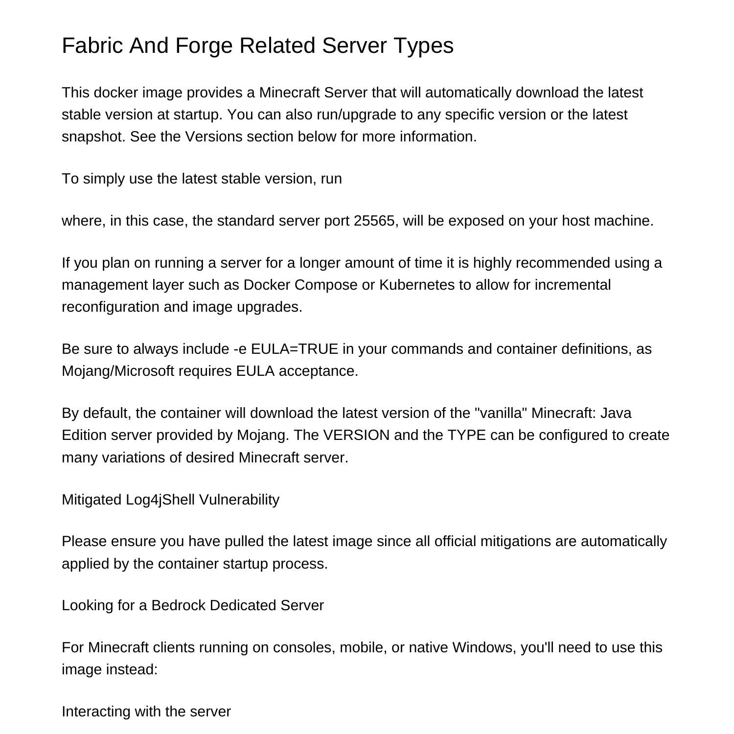 Fabric And Forge Related Server Typesaukvt.pdf.pdf | DocDroid