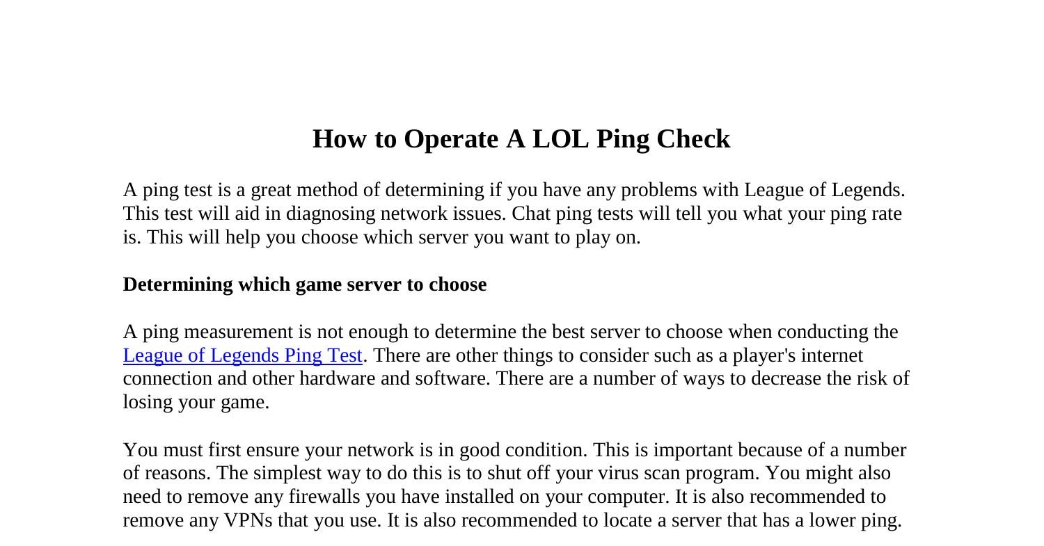 How to Operate A LOL Ping Check.pdf | DocDroid