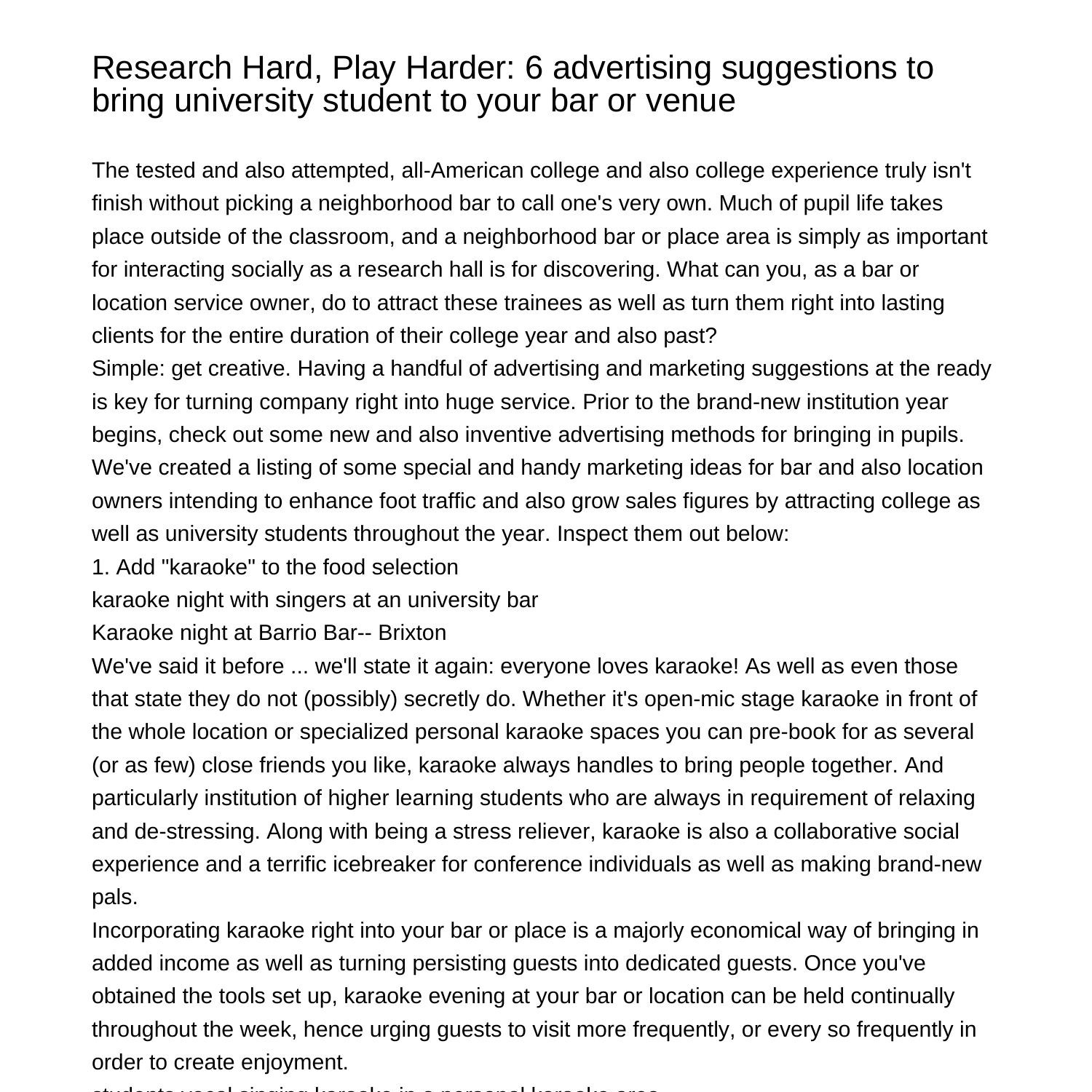 Study Hard Play Harder 6 marketing concepts to bring college students ...