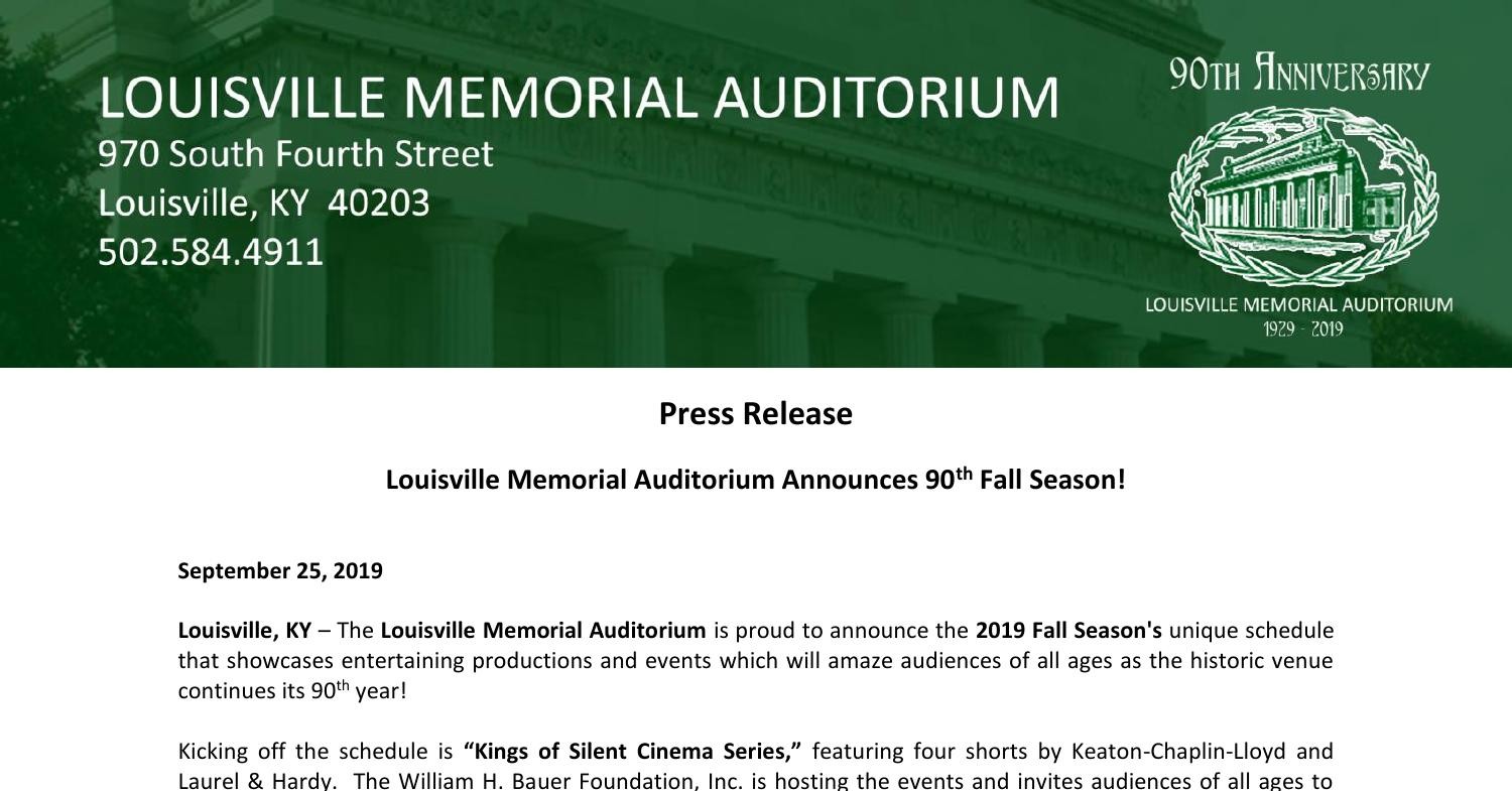 2019 Fall Season Press Release.doc | DocDroid