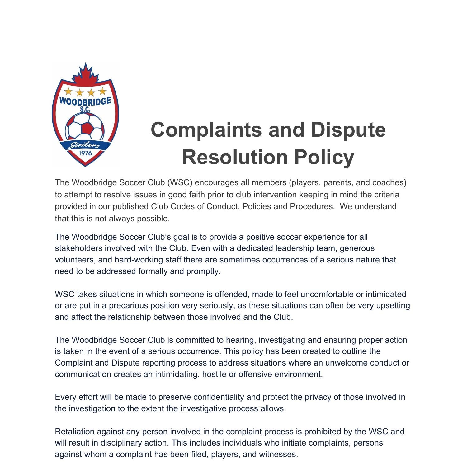 Complaints and Dispute Resolution Policy.pdf | DocDroid