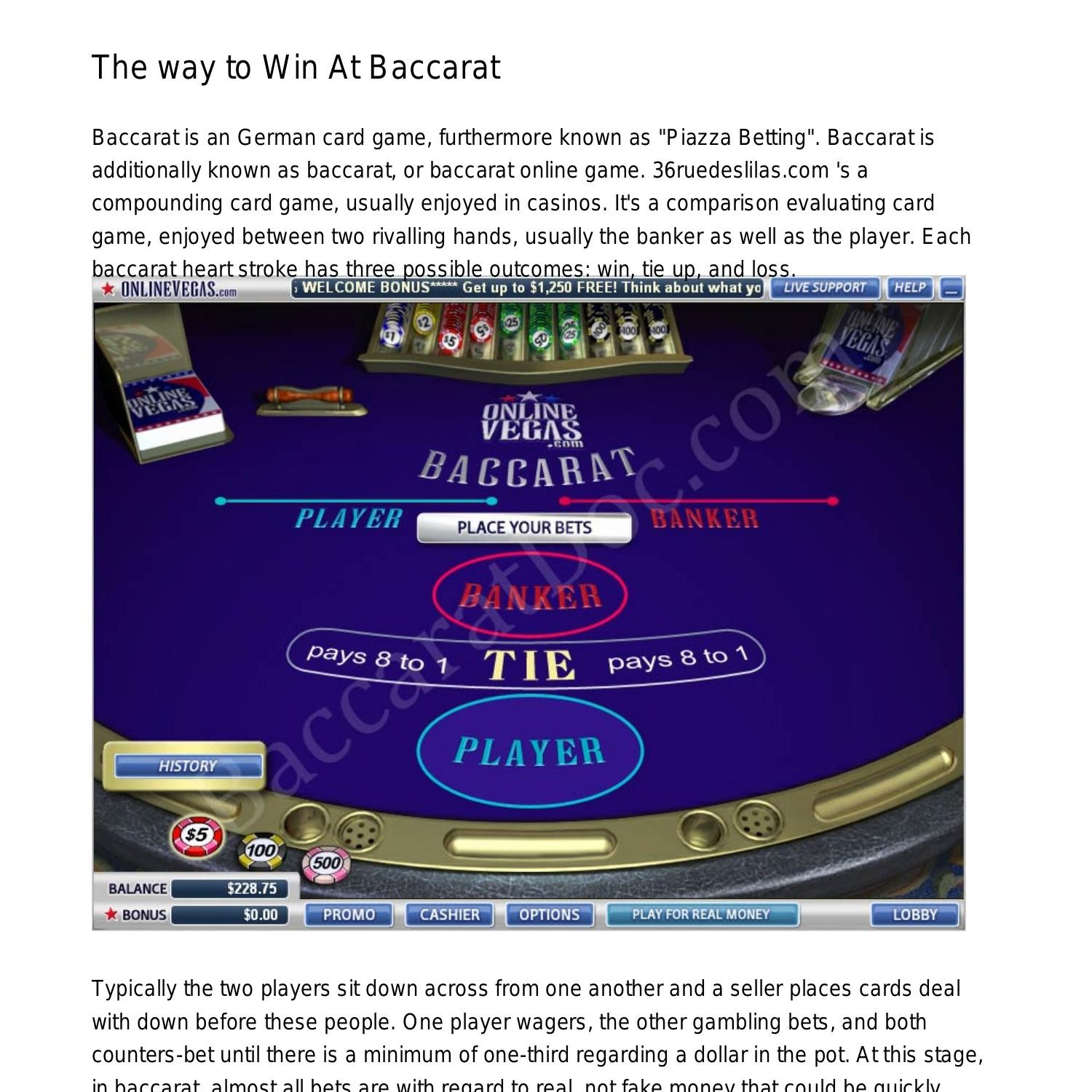 How To Win At Baccaratziocw.pdf.pdf | DocDroid