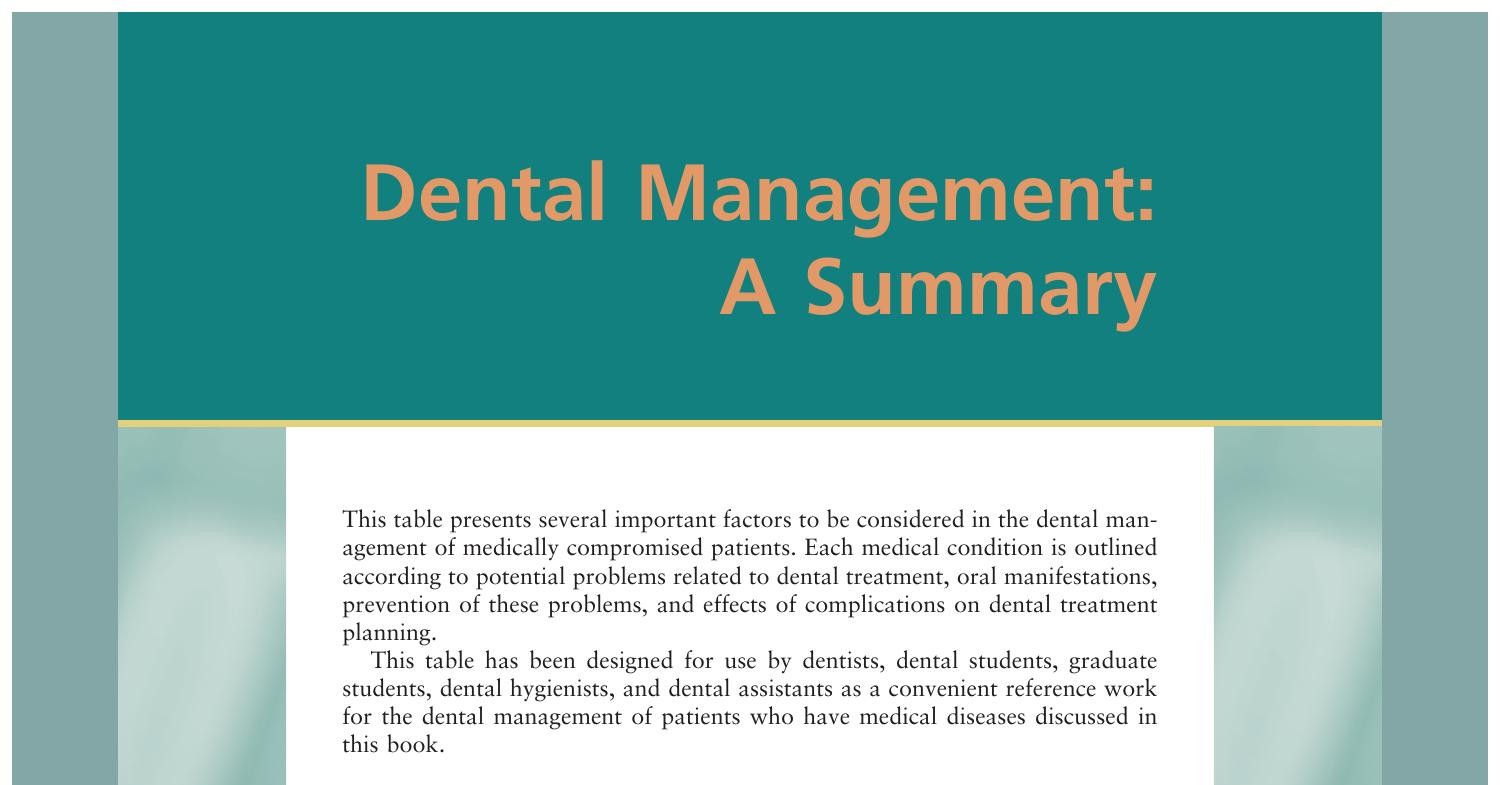 summary,, dental management.pdf | DocDroid